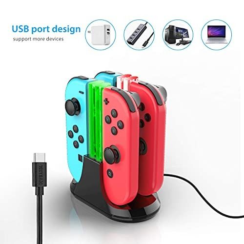 4 in 1 controller Charger station for Switch, Controller Charging dock ...