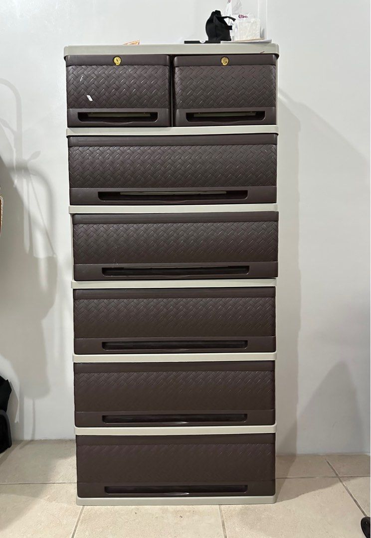 6 layer Rattan Drawer (Orocan) 2nd hand for sale on Carousell