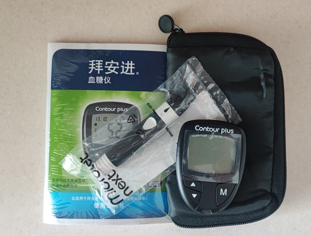 拜安進 Contour Plus 血糖儀 + Microlet Next 採血筆, 健康及營養食用品, 健康監測儀和體重秤 - Carousell