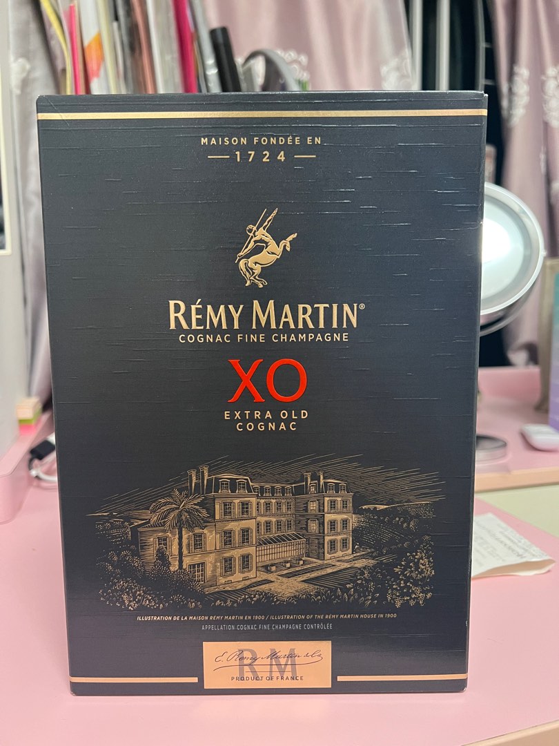 人頭馬 Remy Martin XO extra old cognac 40% 1公升 23年4月27買, 嘢食 & 嘢飲, 飲料 - Carousell