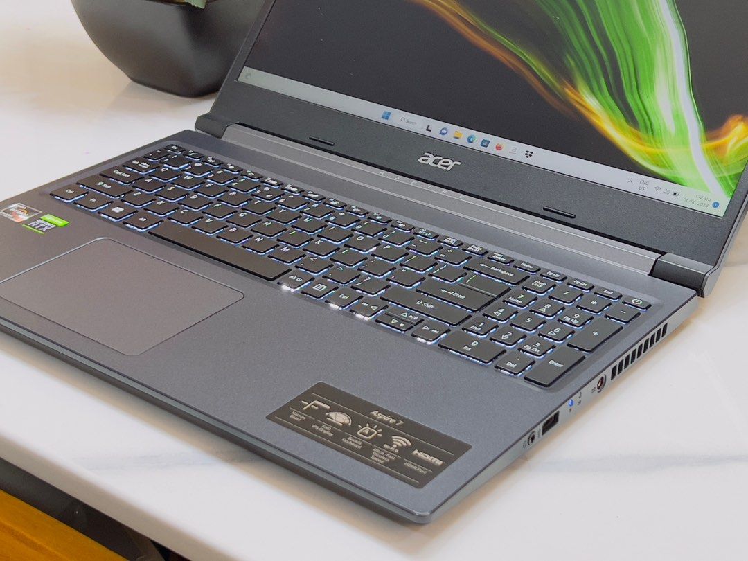 Acer Aspire 7 A715-42G-R9F8 AMD Ryzen 7 5700U 16GB RAM 512GB SSD 1080P ...