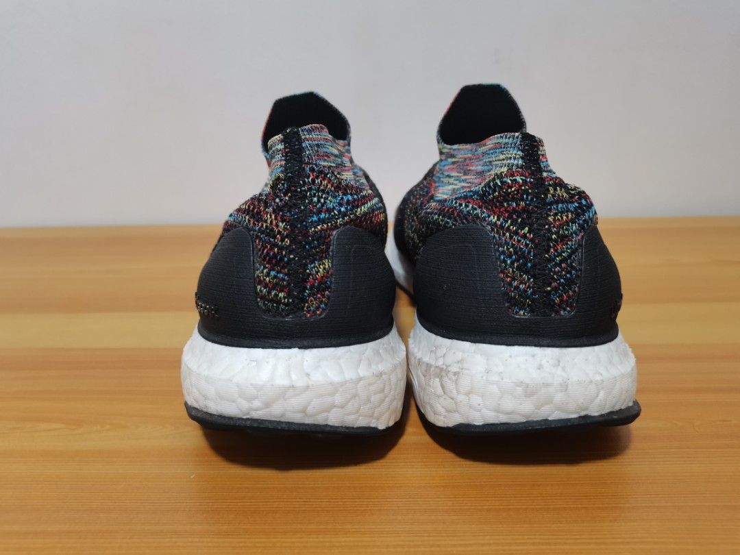 Adidas Ultra Boost Lace less "Black Shock Yellow Red" on Carousell