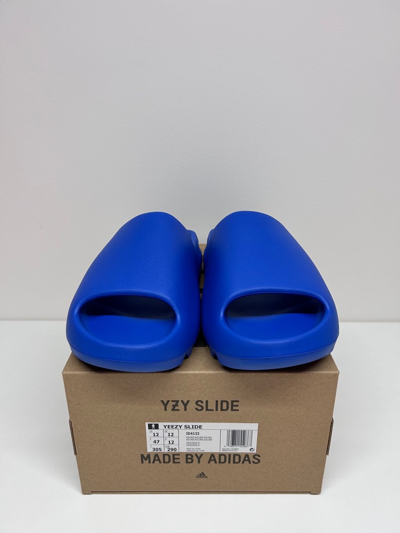 Adidas Yeezy Slide AZURE, Men's Fashion, Footwear, Flipflops and Slides ...