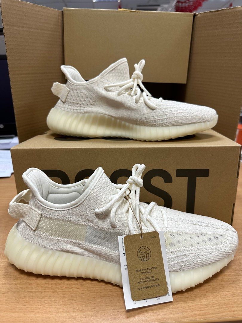 Adidas YZY 350 V2 Bone UK9.5, Men's Fashion, Footwear, Sneakers on ...