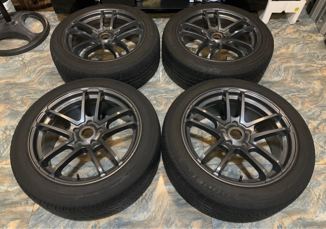 Advan AVS model F50, Car Parts & Accessories, Mags and Tires on Carousell