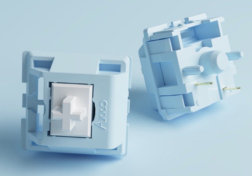 Akko Snow Blue Grey Custom Switches, Computers & Tech, Parts ...