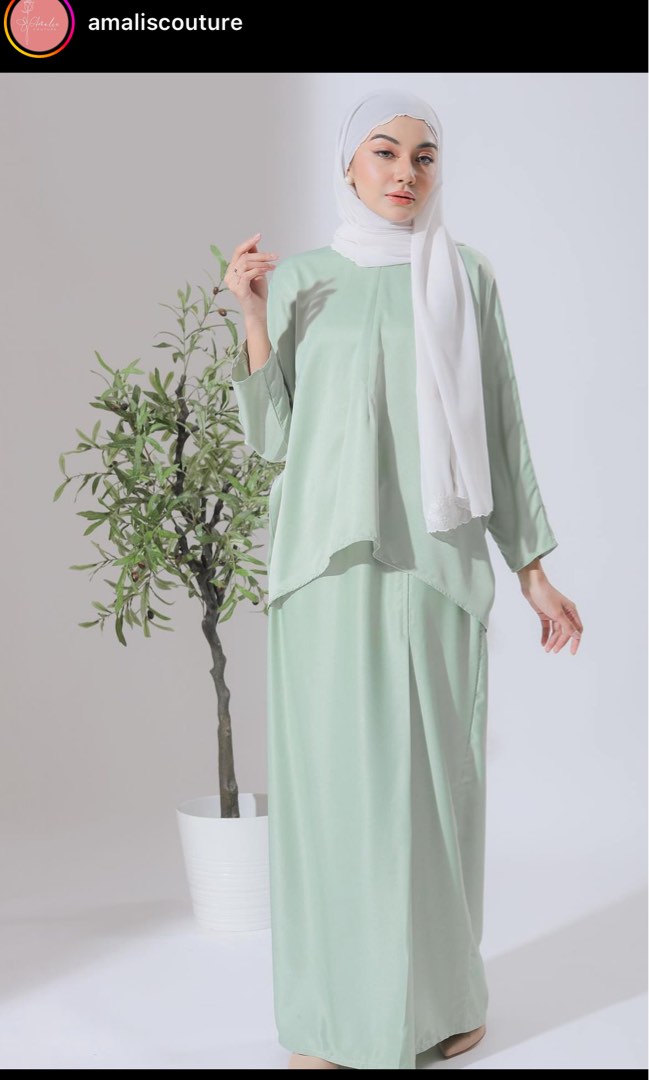Amalis Couture Nyla Kurung, Women's Fashion, Muslimah Fashion, Baju ...