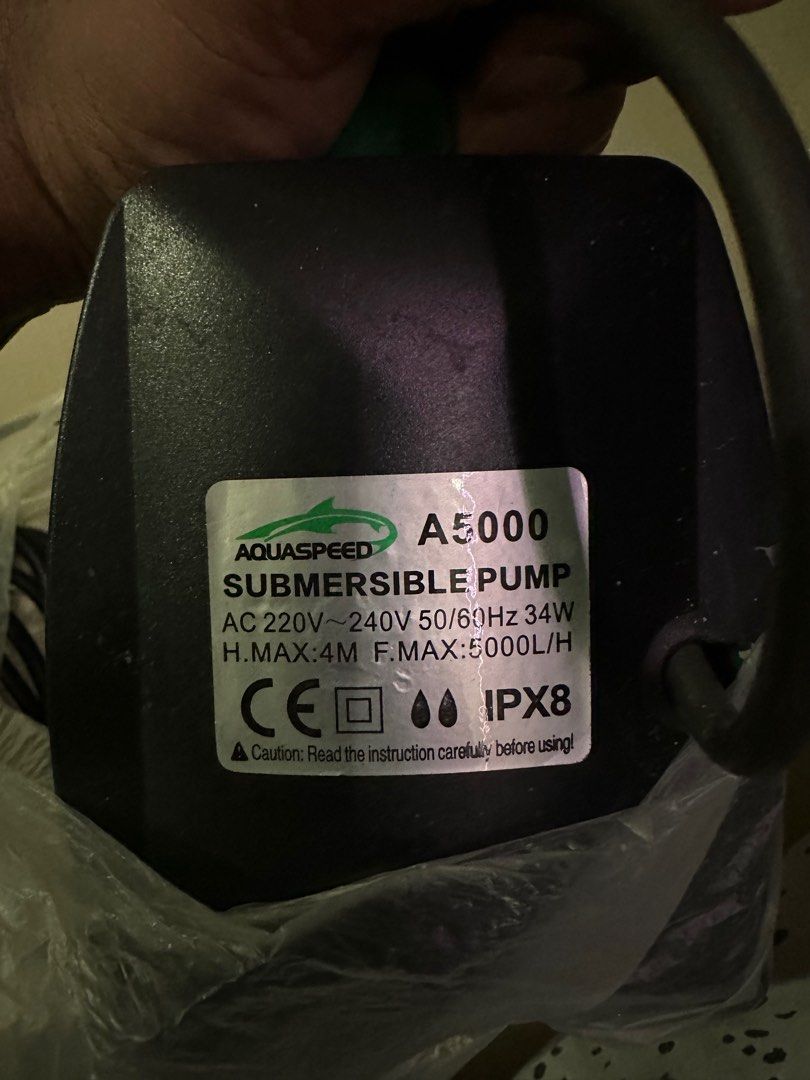 Aquaspeed A5000 Pump, Pet Supplies, Homes & Other Pet Accessories on ...