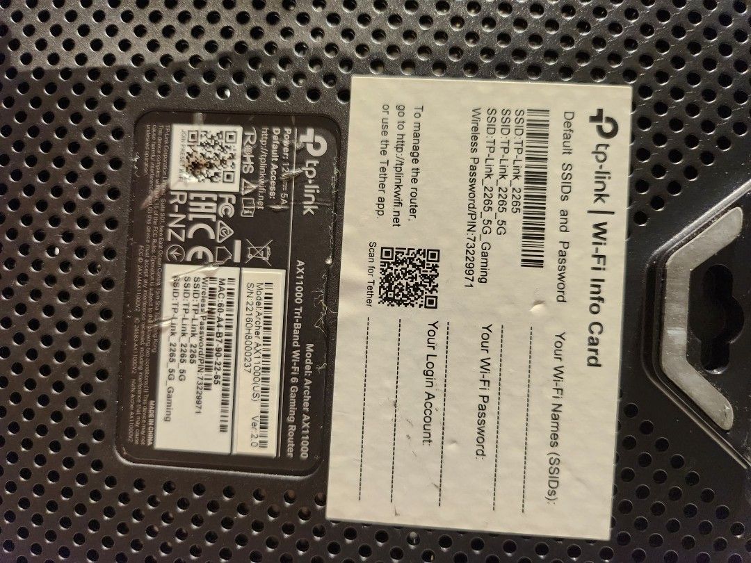 TP LINK Router AX 11000, Computers & Tech, Office & Business Technology ...