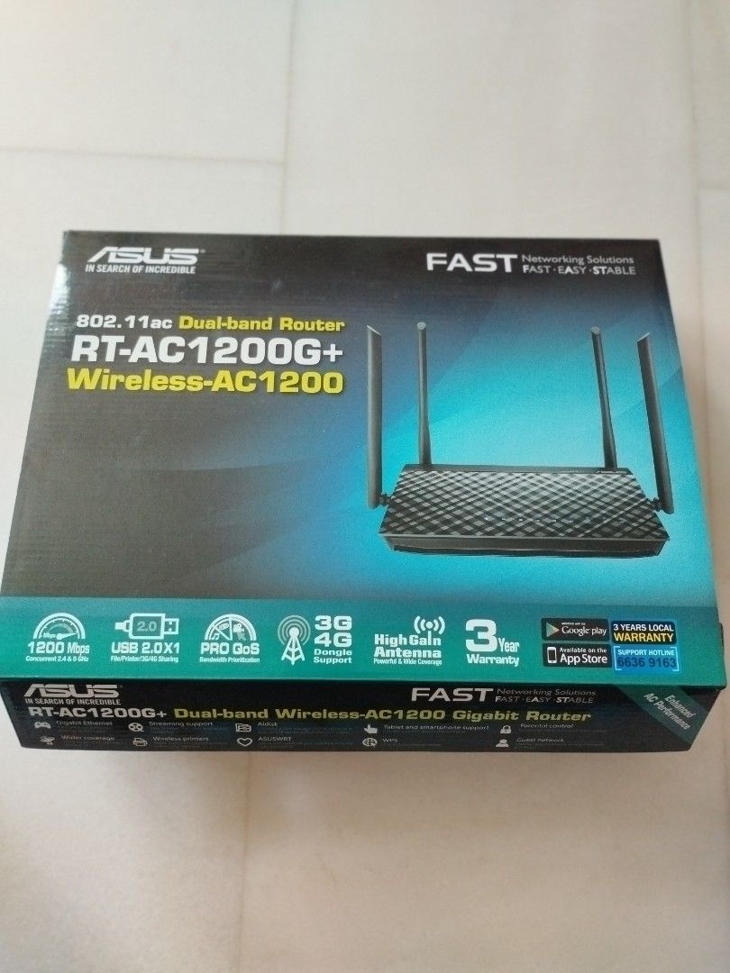 ASUS RT-AC1200G+ Router, Everything Else on Carousell