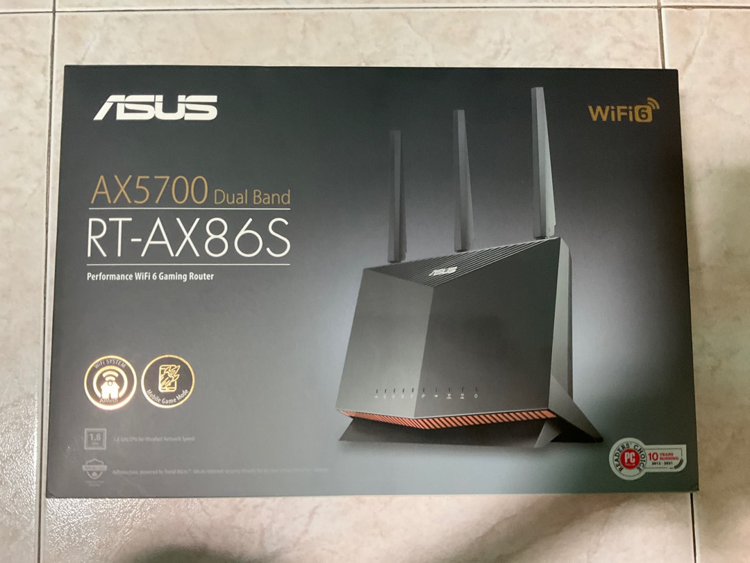 ASUS RT-AX86S WiFi 6 Gaming Router, Computers & Tech, Parts ...
