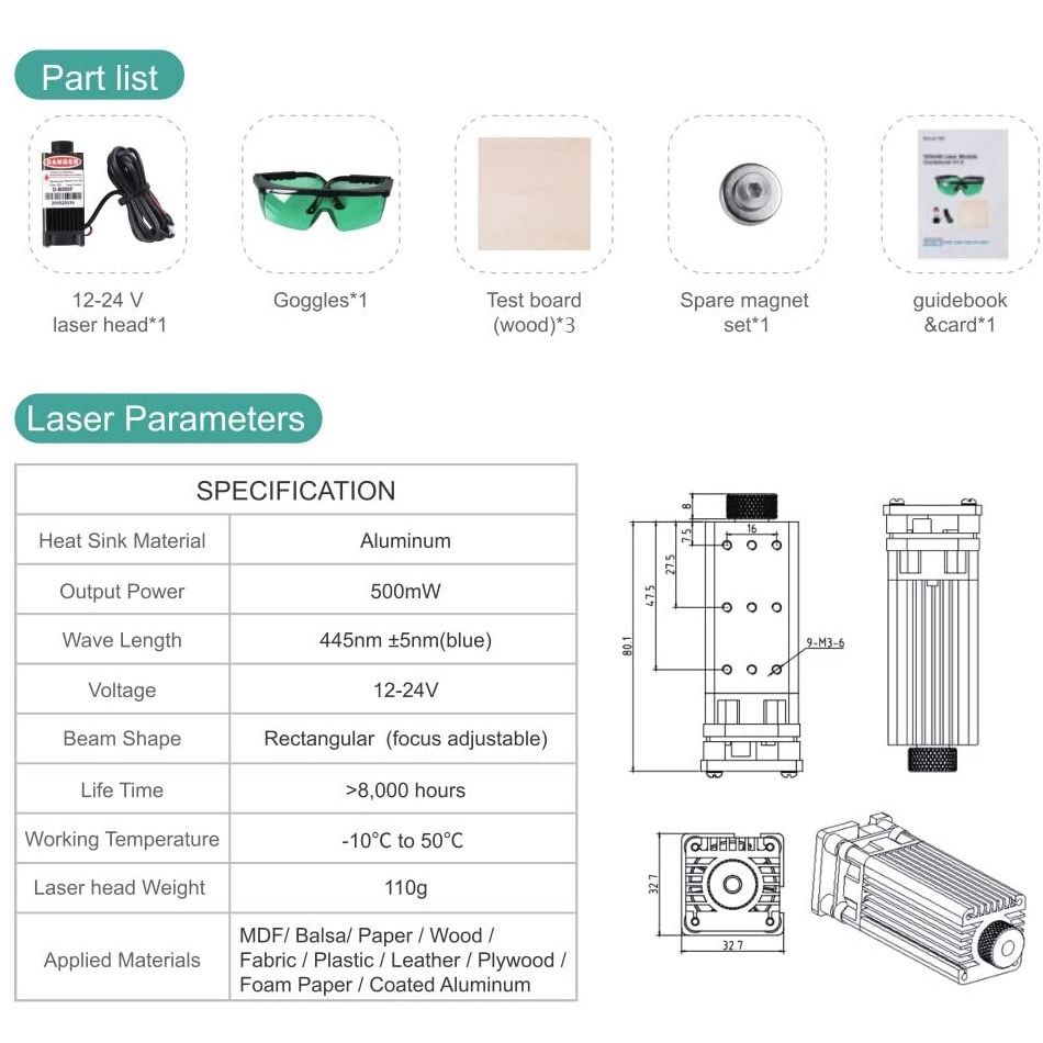 Authentic Creality Engraving Laser Head Kit, Computers & Tech, Printers ...