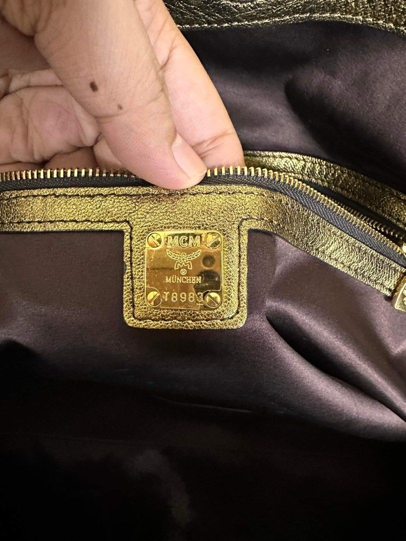 Authentic MCM Snake Skin & Studs Sling bag, Women's Fashion, Bags & Wallets, Shoulder Bags on ...