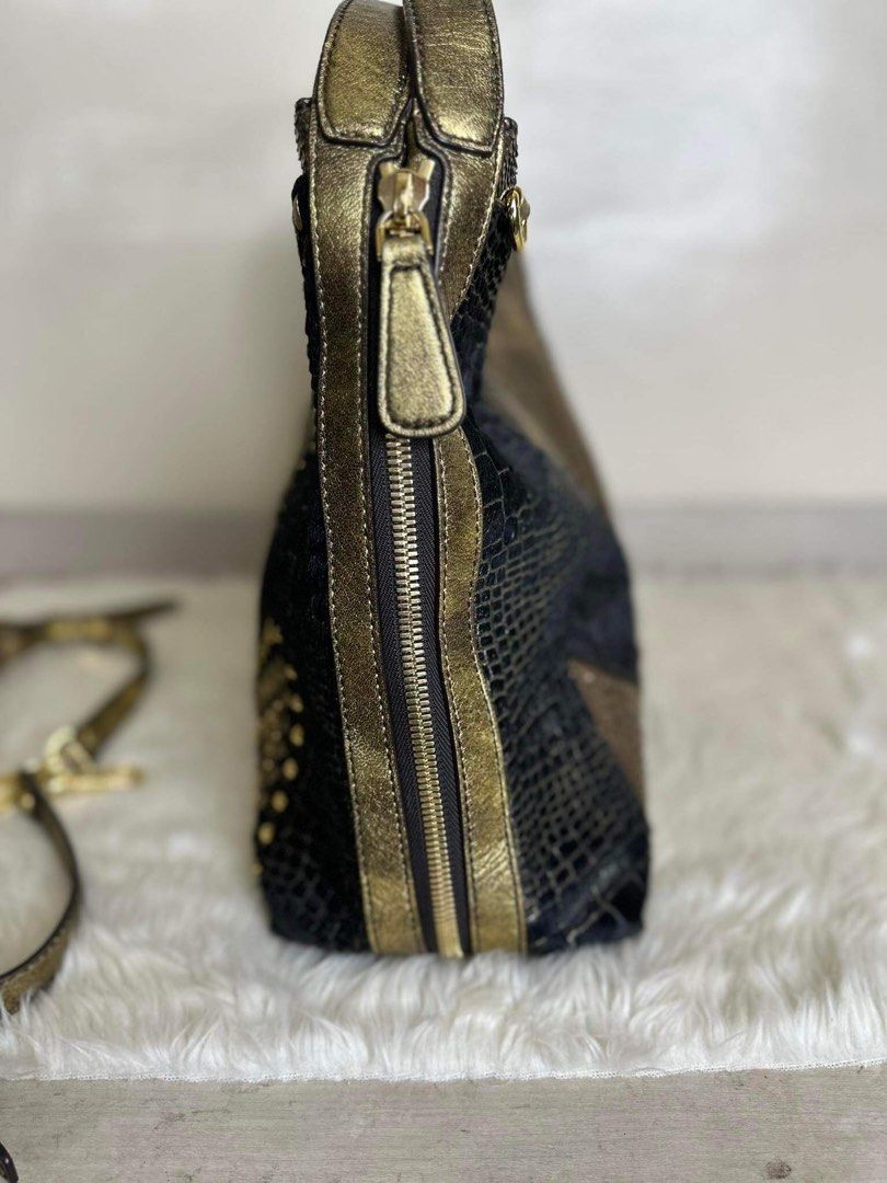 Authentic MCM Snake Skin & Studs Sling bag, Women's Fashion, Bags & Wallets, Shoulder Bags on ...