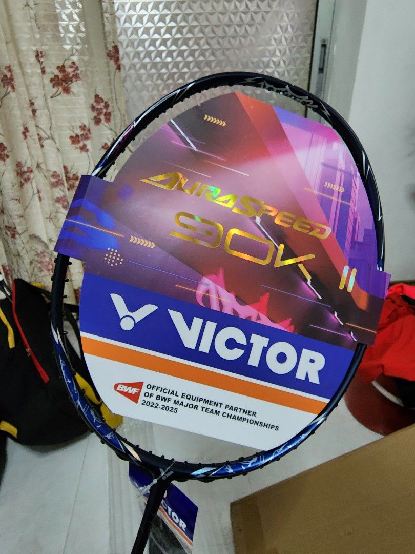 Badminton Racket Victor Aurospeed 90k 2, Sports Equipment, Sports & Games, Racket & Ball Sports ...