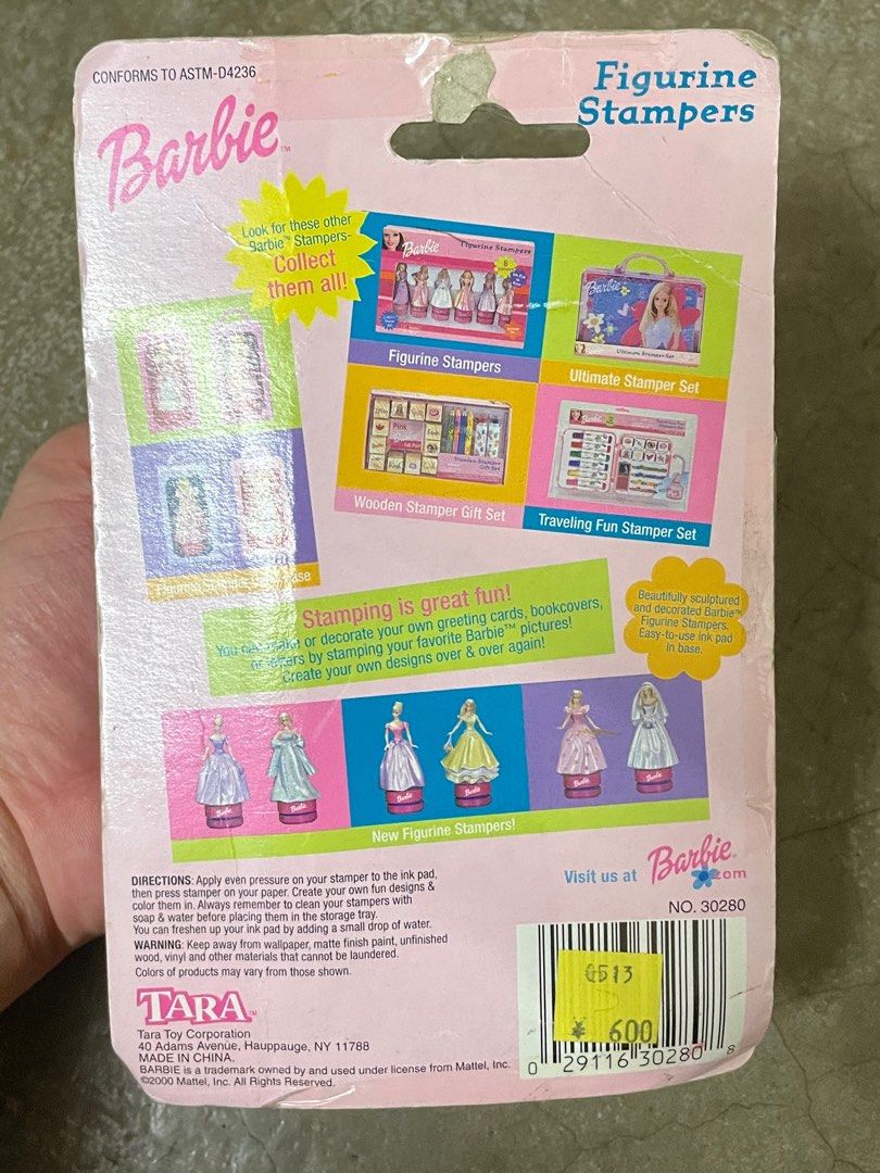 barbie figure stamp, Hobbies & Toys, Toys & Games on Carousell