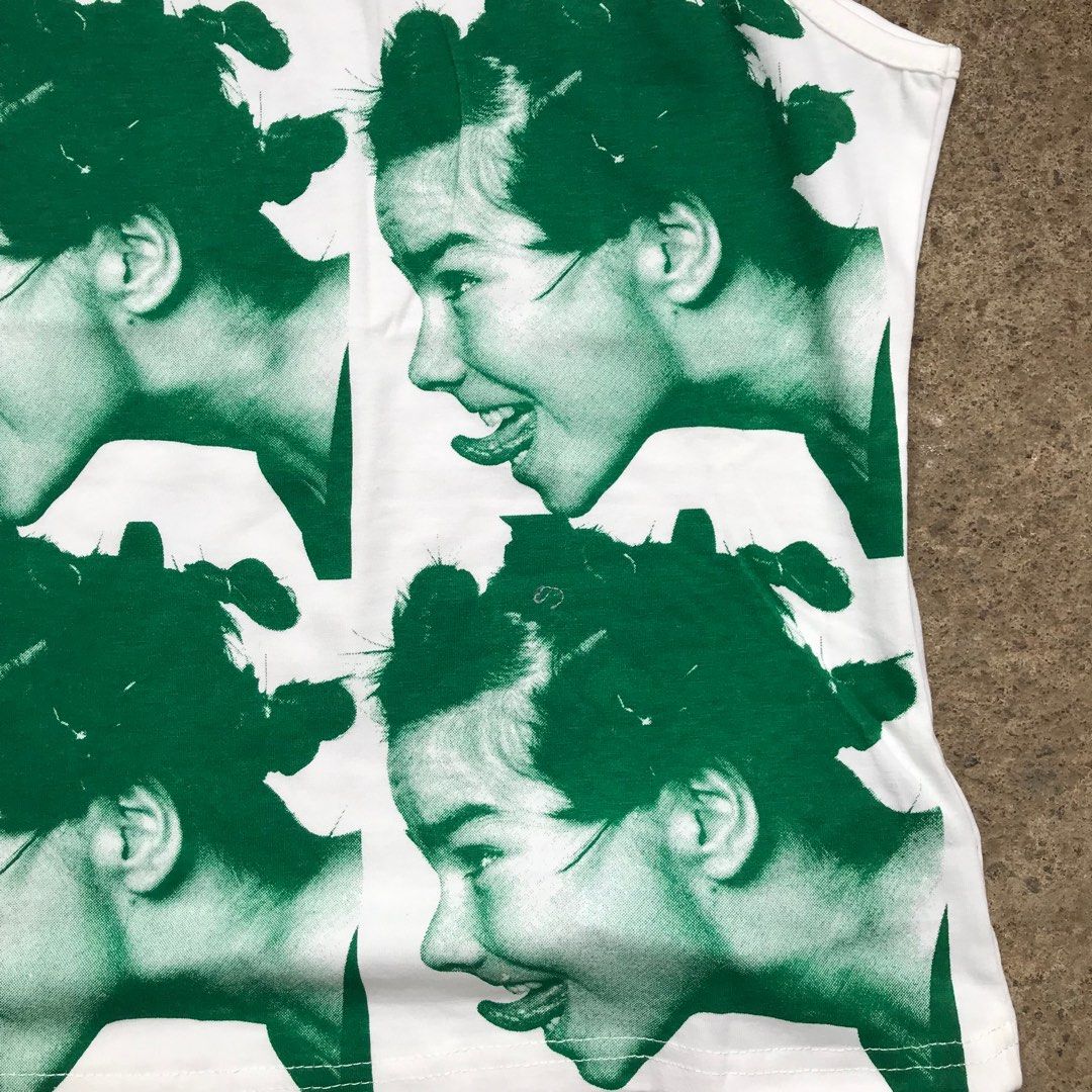 BJORK Y2K GRAPHIC ABSTRACT PORTRAIT TOP on Carousell