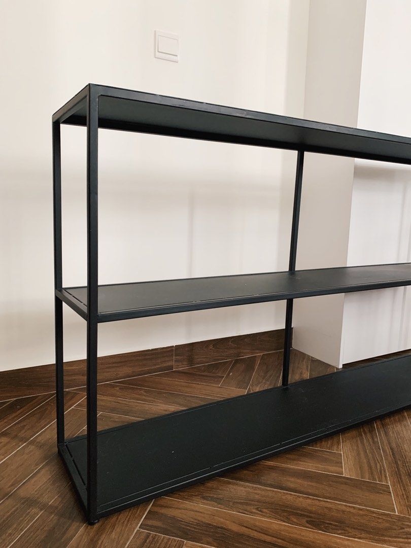 Black Metal Display Shelf, Furniture & Home Living, Furniture, Shelves ...
