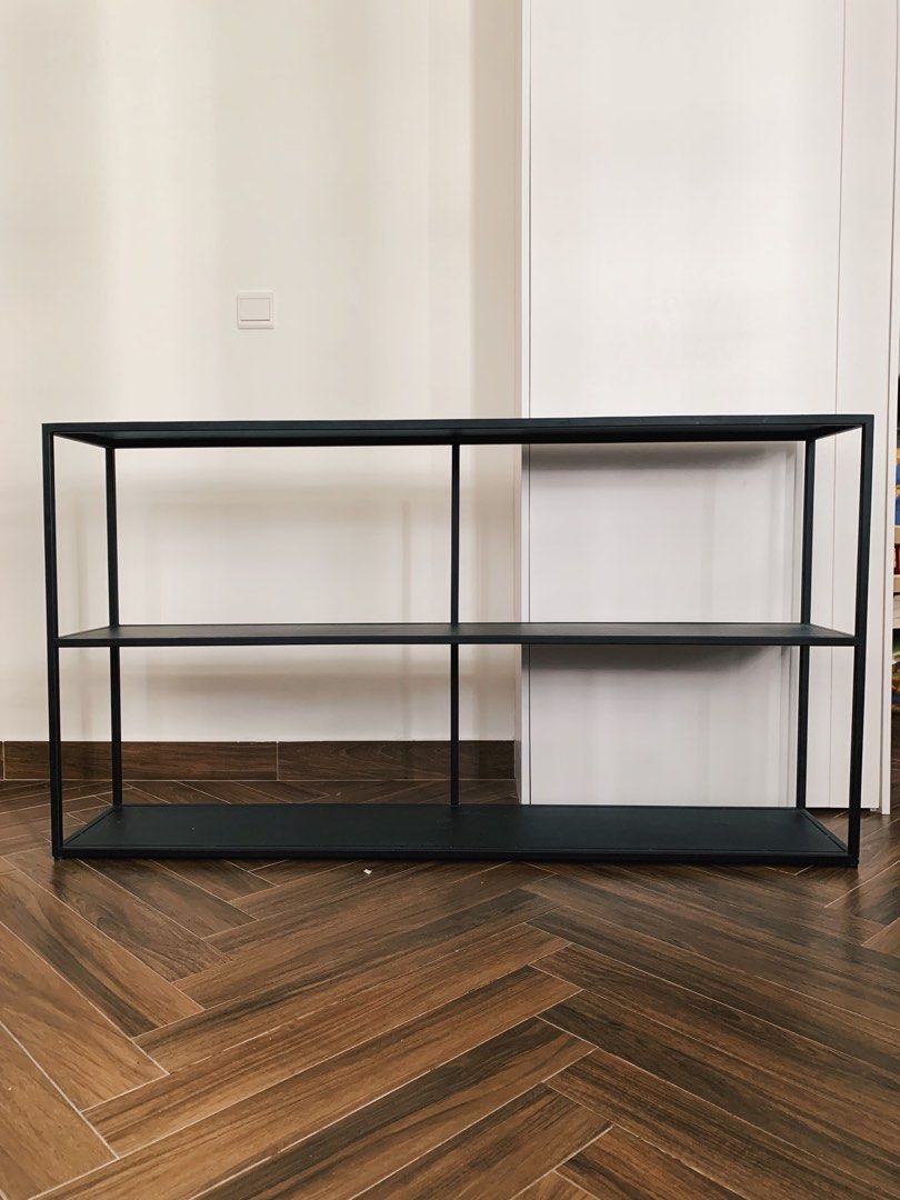 Black Metal Display Shelf, Furniture & Home Living, Furniture, Shelves ...