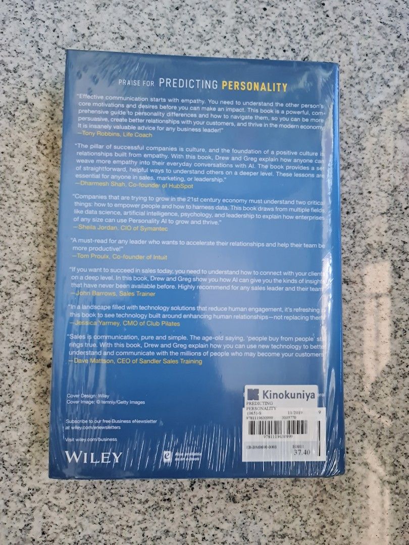 Book Titled Predicting Personality Hobbies And Toys Books And Magazines