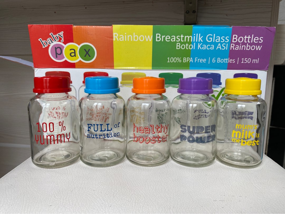 Botol kaca asip botol asip baby pax, Bayi & Anak, Perawatan & Makanan ...