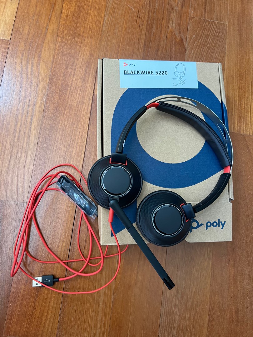 Brand New - Plantronics Poly Blackwire 5220 Headset, Audio, Headphones ...