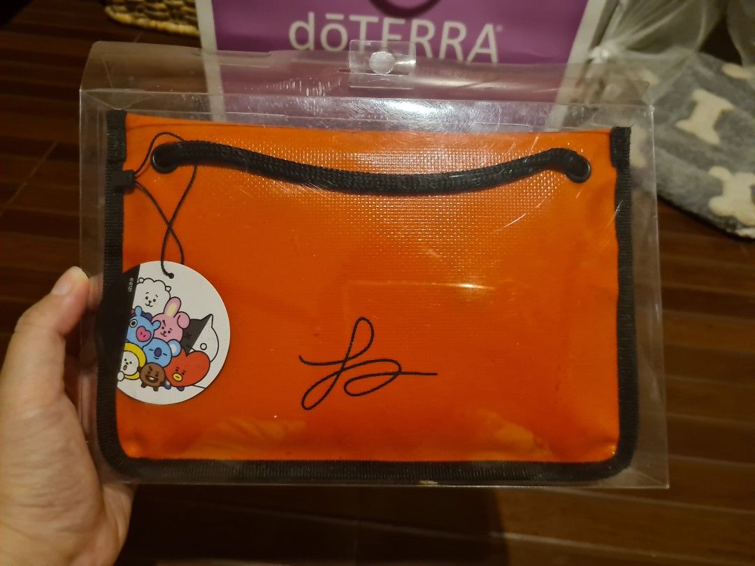 BTS V Tata Line Friends BT21 red pouch on Carousell
