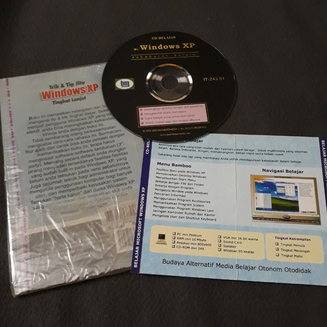 Buku Trik & Tip Windows XP, CD Tutorial & CD Auto Patch Win XP SP2, Buku & Alat Tulis, Buku di ...