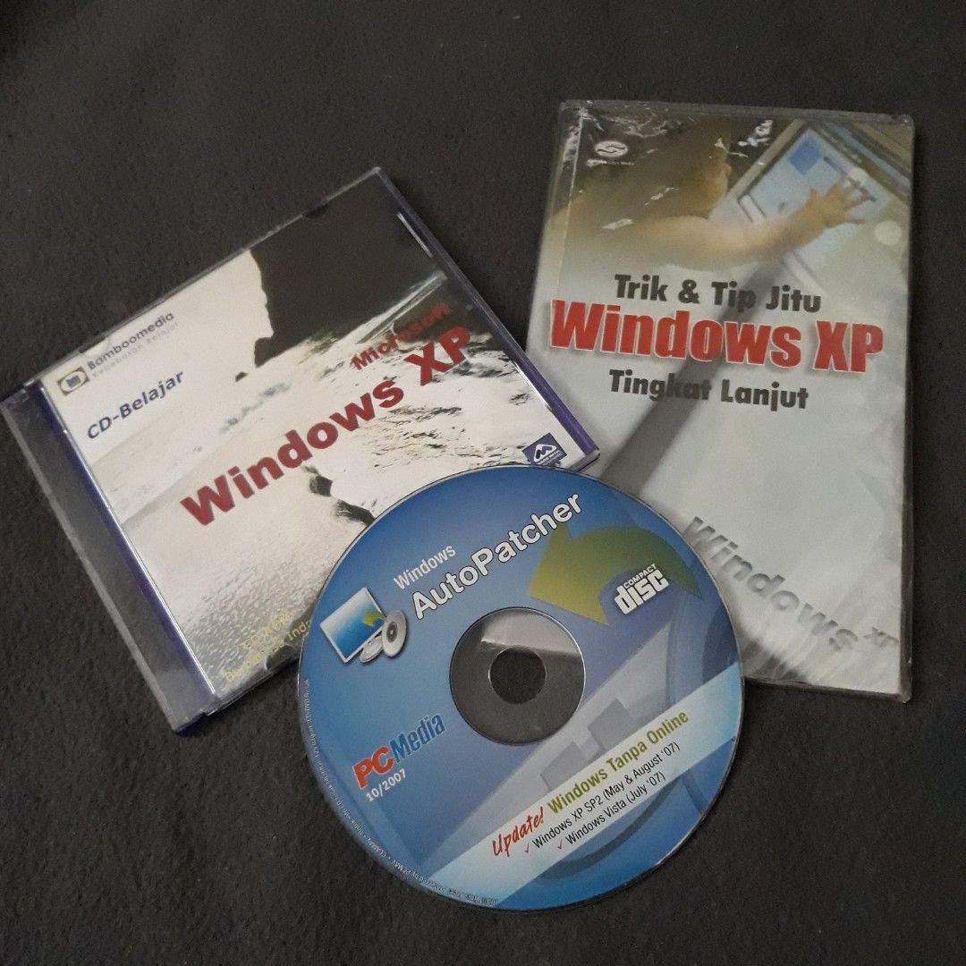 Buku Trik & Tip Windows XP, CD Tutorial & CD Auto Patch Win XP SP2, Buku & Alat Tulis, Buku di ...