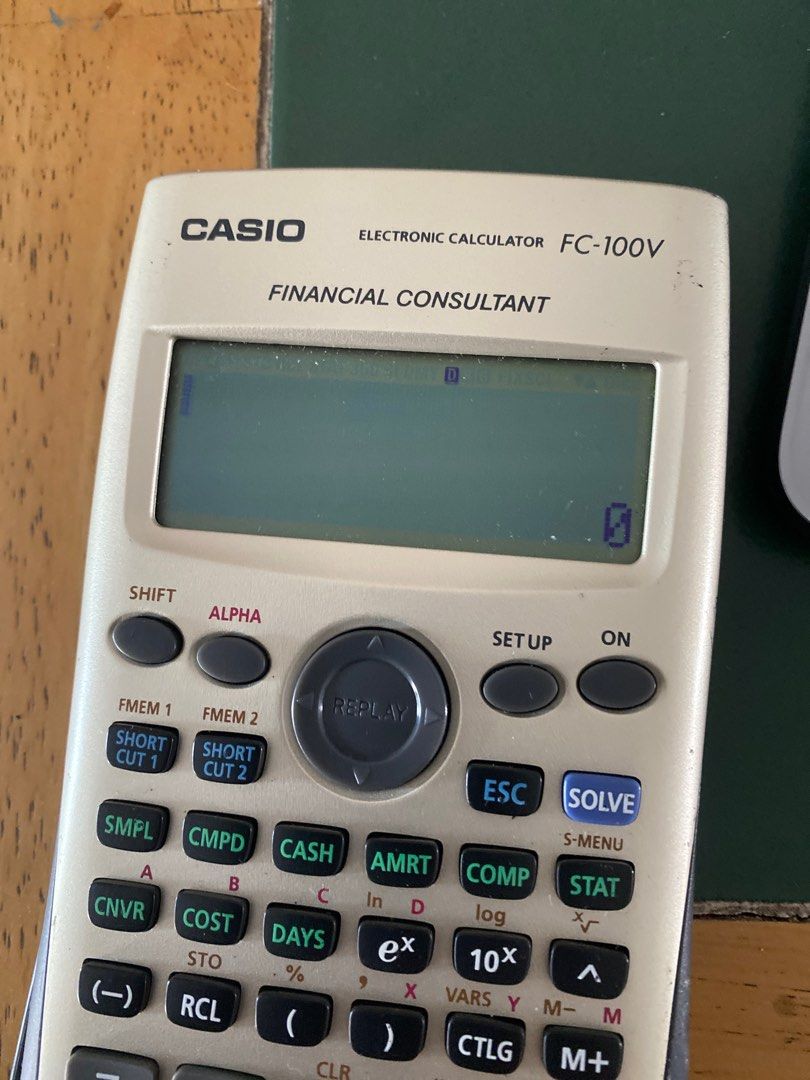 Casio Financial Calculator FC-100V, Computers & Tech, Office & Business ...
