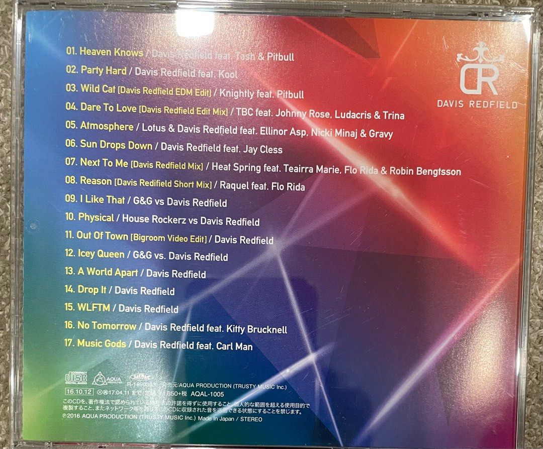 CD: EDM, dance - David Redfield Heaven Knows Japan Press with OBI ...