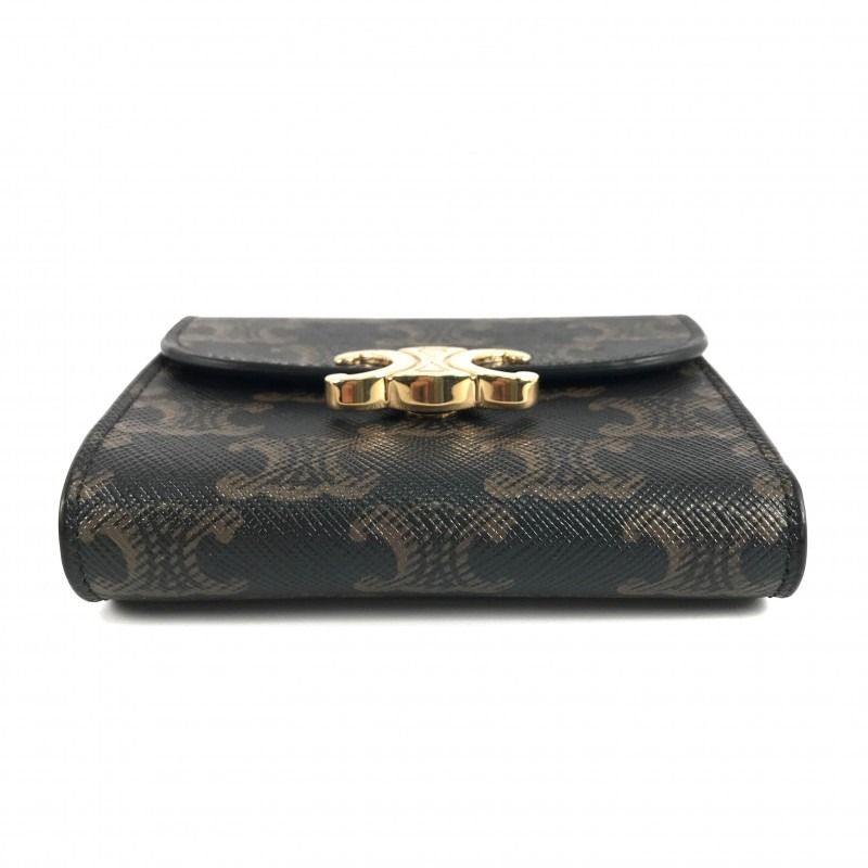 Celine Triophme Monogram Short Bi Fold Wallet, Luxury, Bags & Wallets ...