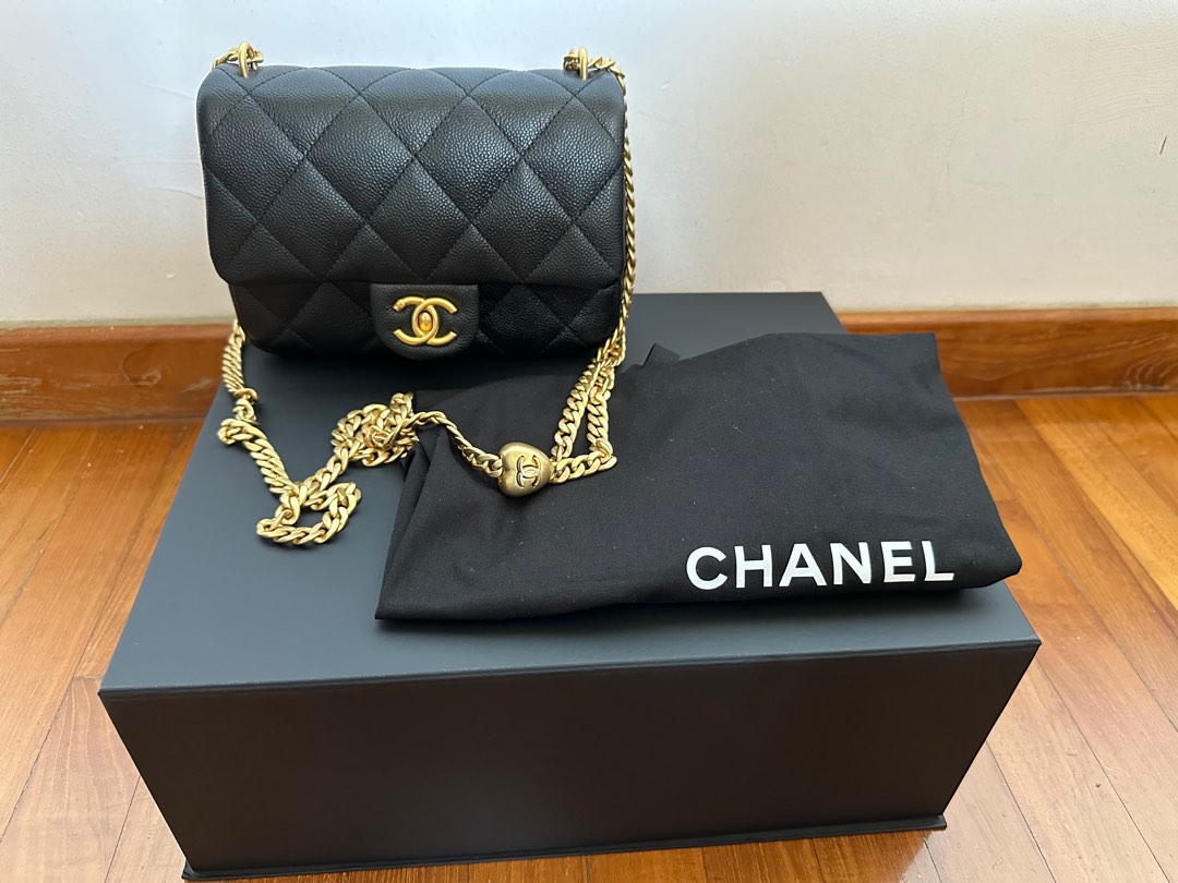 Chanel 23p mini flap, Luxury, Bags & Wallets on Carousell