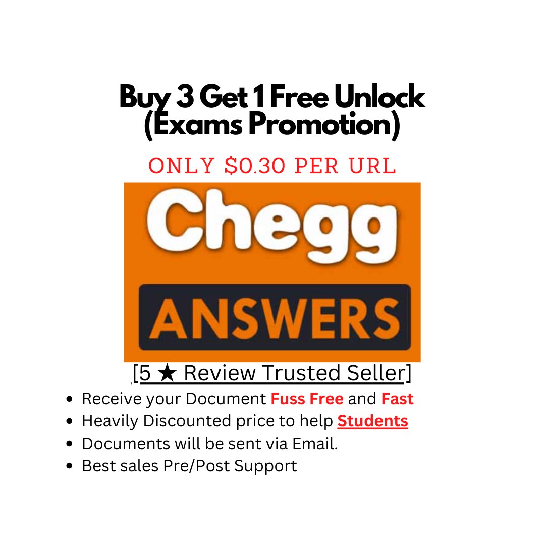 Chegg unlock buy 3 link free 1 link, Everything Else on Carousell
