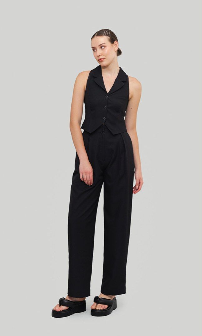 Claude Cole Top Black, Women's Fashion, Tops, Shirts on Carousell