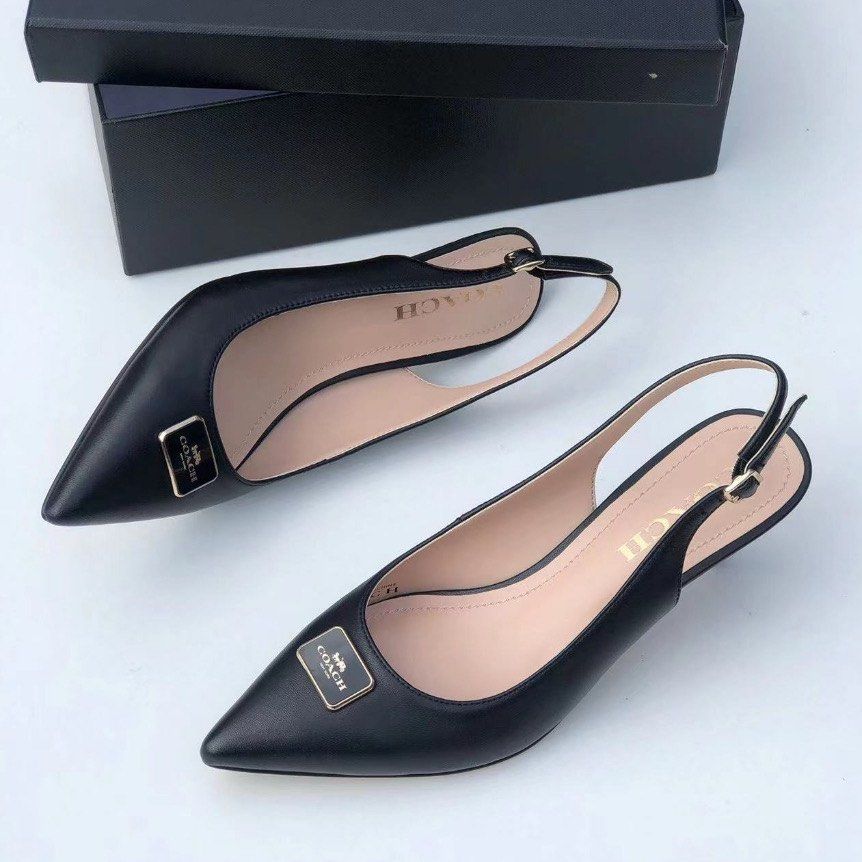 Coach Jillian Slingback Shoes, Women's Fashion, Footwear, Heels on ...