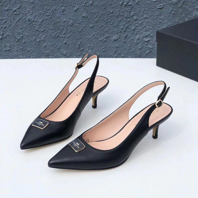 Coach Jillian Slingback Shoes, Women's Fashion, Footwear, Heels on ...