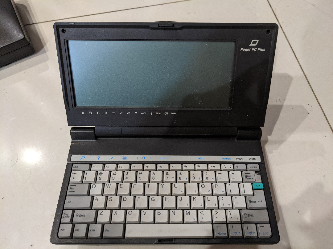 Collection of 4 vintage Fujitsu PoqetPC Plus Portable PC Handheld ...