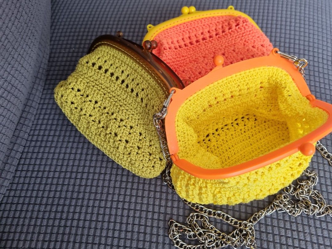 Crochet Clasp Purse, Hobbies & Toys, Stationery & Craft, Handmade Craft ...