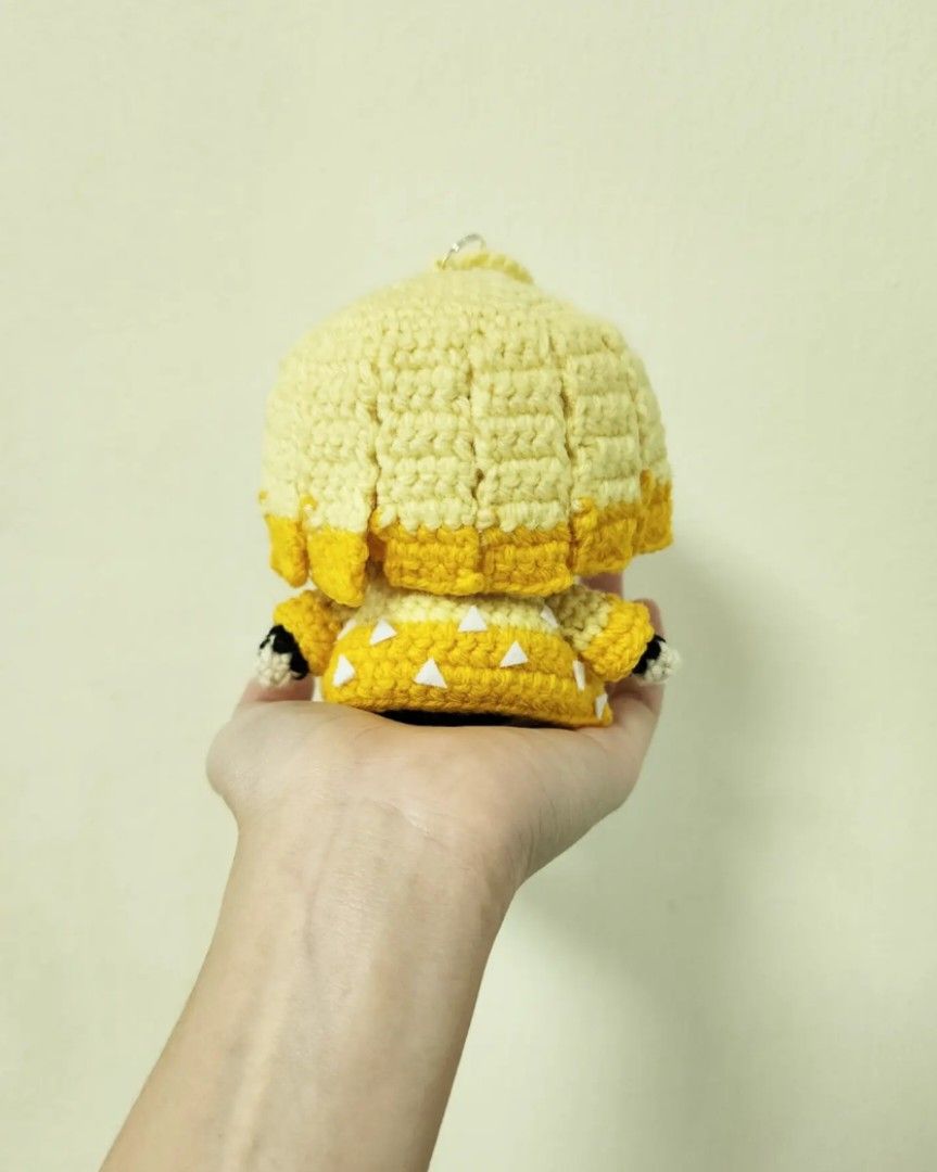 Crochet Zenitsu Doll, Hobbies & Toys, Stationery & Craft, Handmade ...