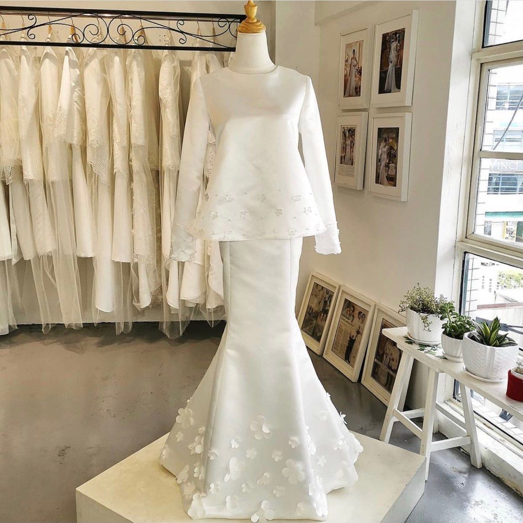 Premium Bespoke/Tailor Modern Baju Nikah wedding/Solemnization, Women's ...