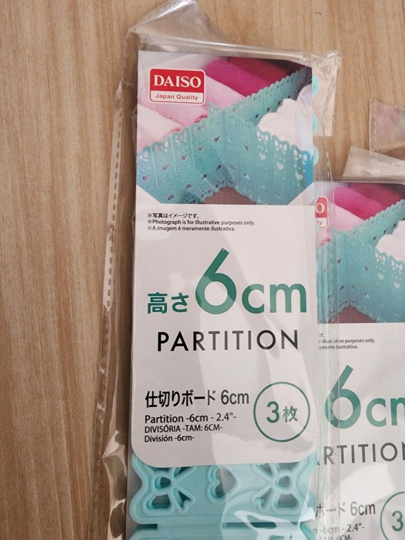 Daiso Drawer Partition, Furniture & Home Living, Home Improvement ...