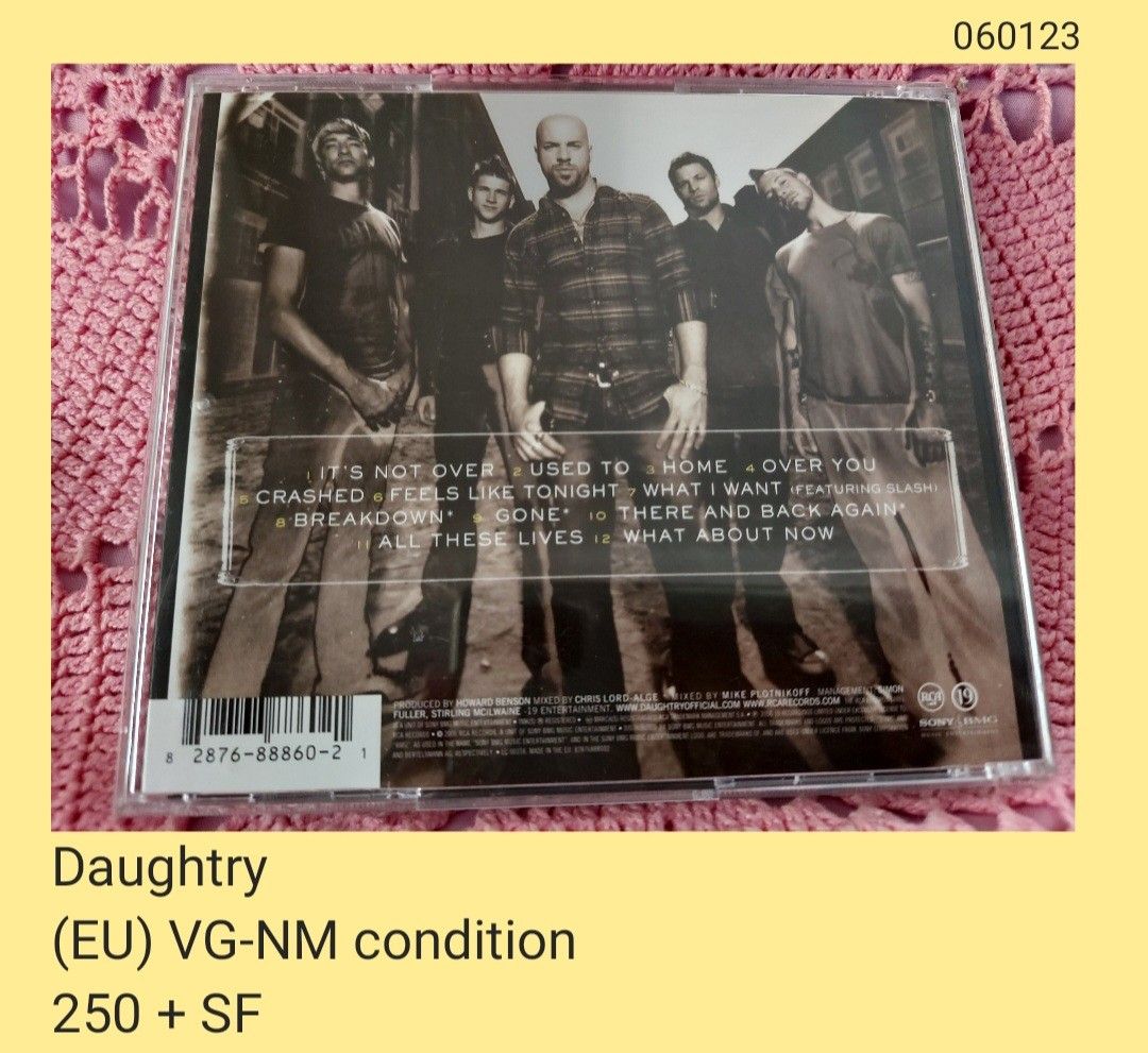Daughtry CD (unsealed), Hobbies & Toys, Music & Media, CDs & DVDs on ...