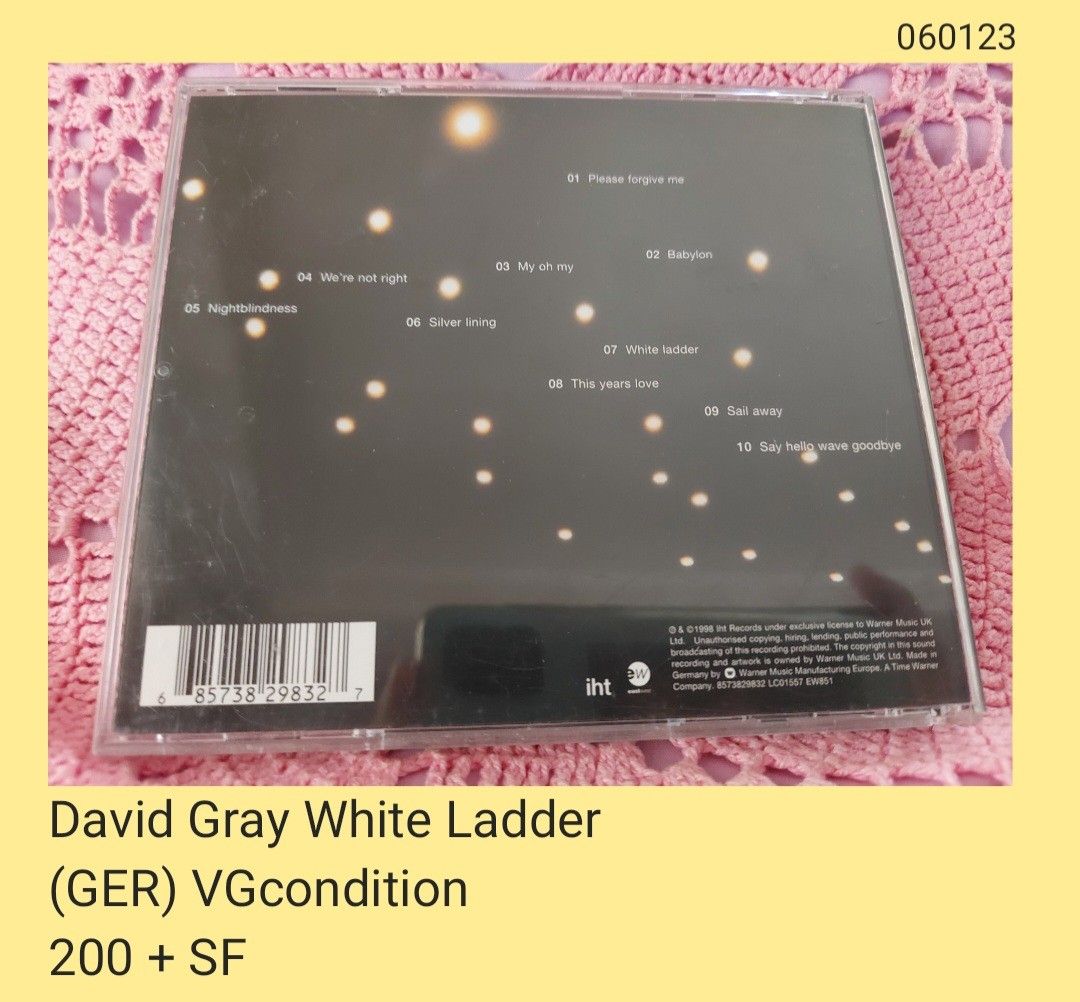 David Gray White Ladder CD (unsealed) on Carousell