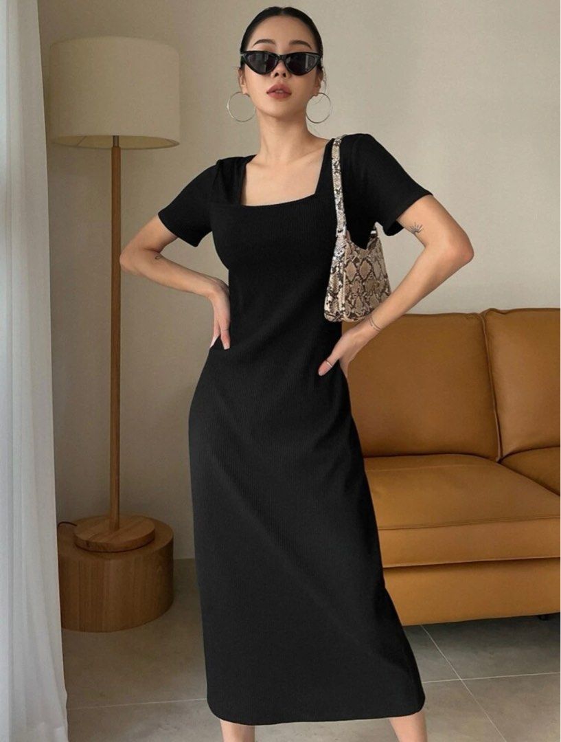Dazy Black Bodycon Dress, Women's Fashion, Dresses & Sets, Dresses on Carousell