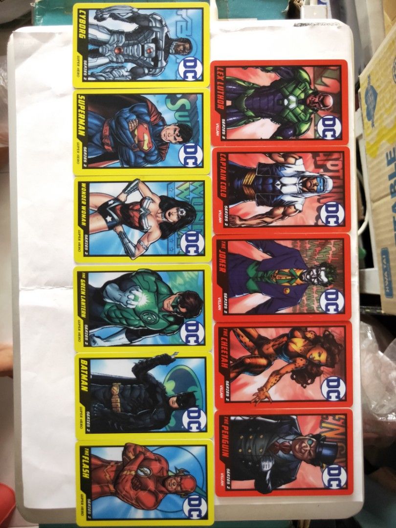 DC Superheroes and Villians collectible cards, Hobbies & Toys ...