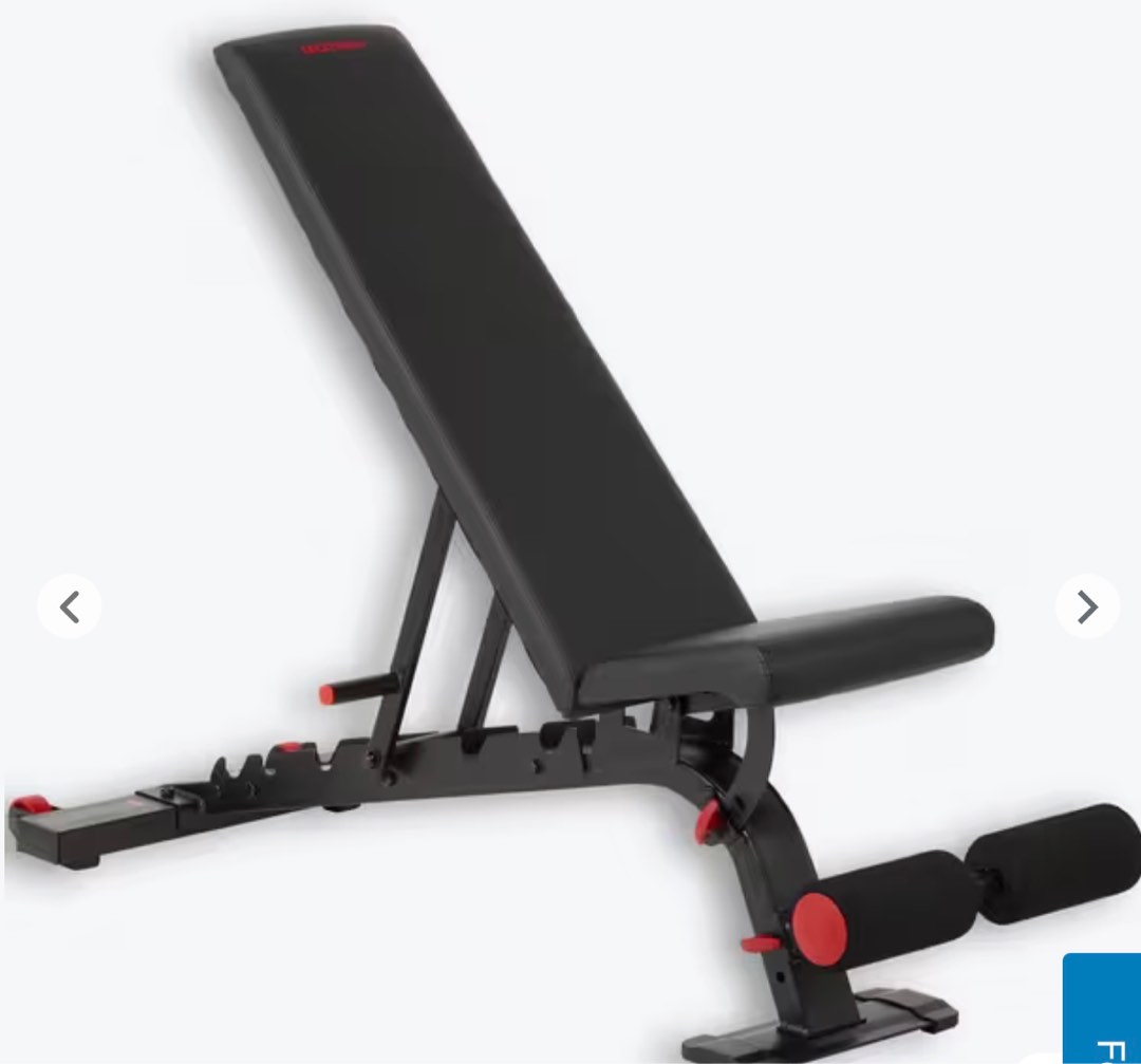 Decathlon weight bench and 2x 10kg dumbbell kit, Sports Equipment ...