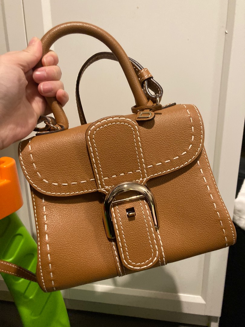 Delvaux mini brillant camel, 名牌, 手袋及銀包 - Carousell
