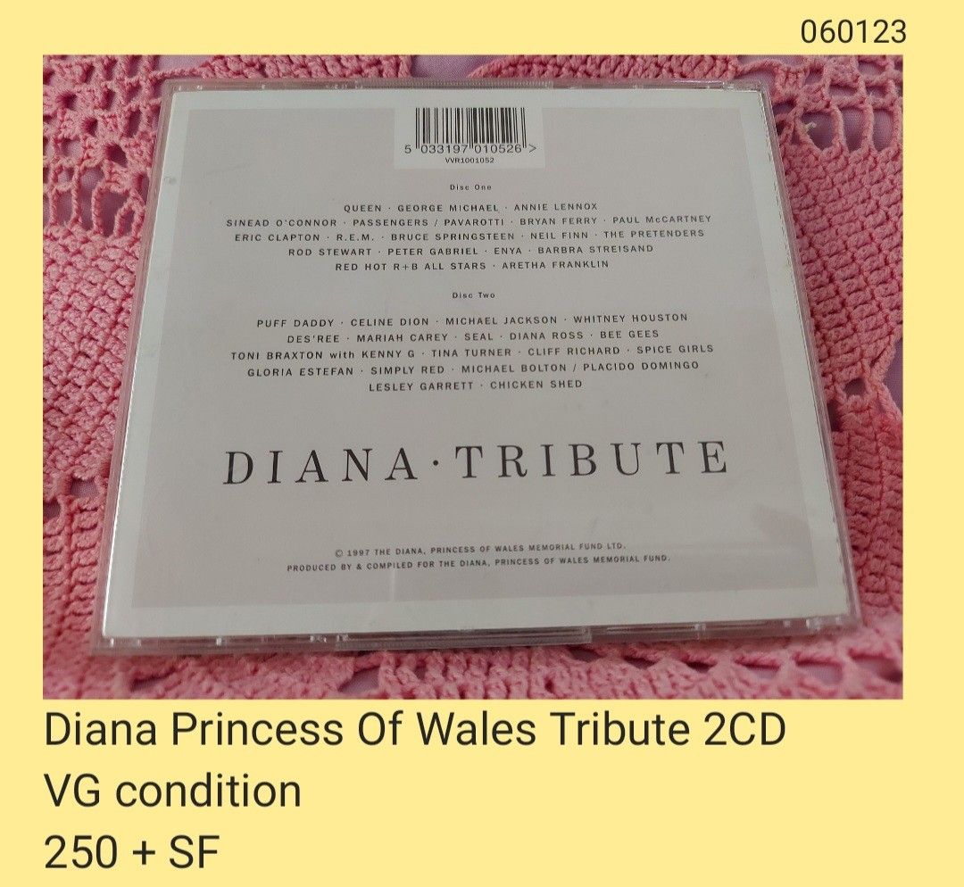 Diana Princess Of Wales Tribute CD (unsealed), Hobbies & Toys, Music & Media, CDs & DVDs on ...