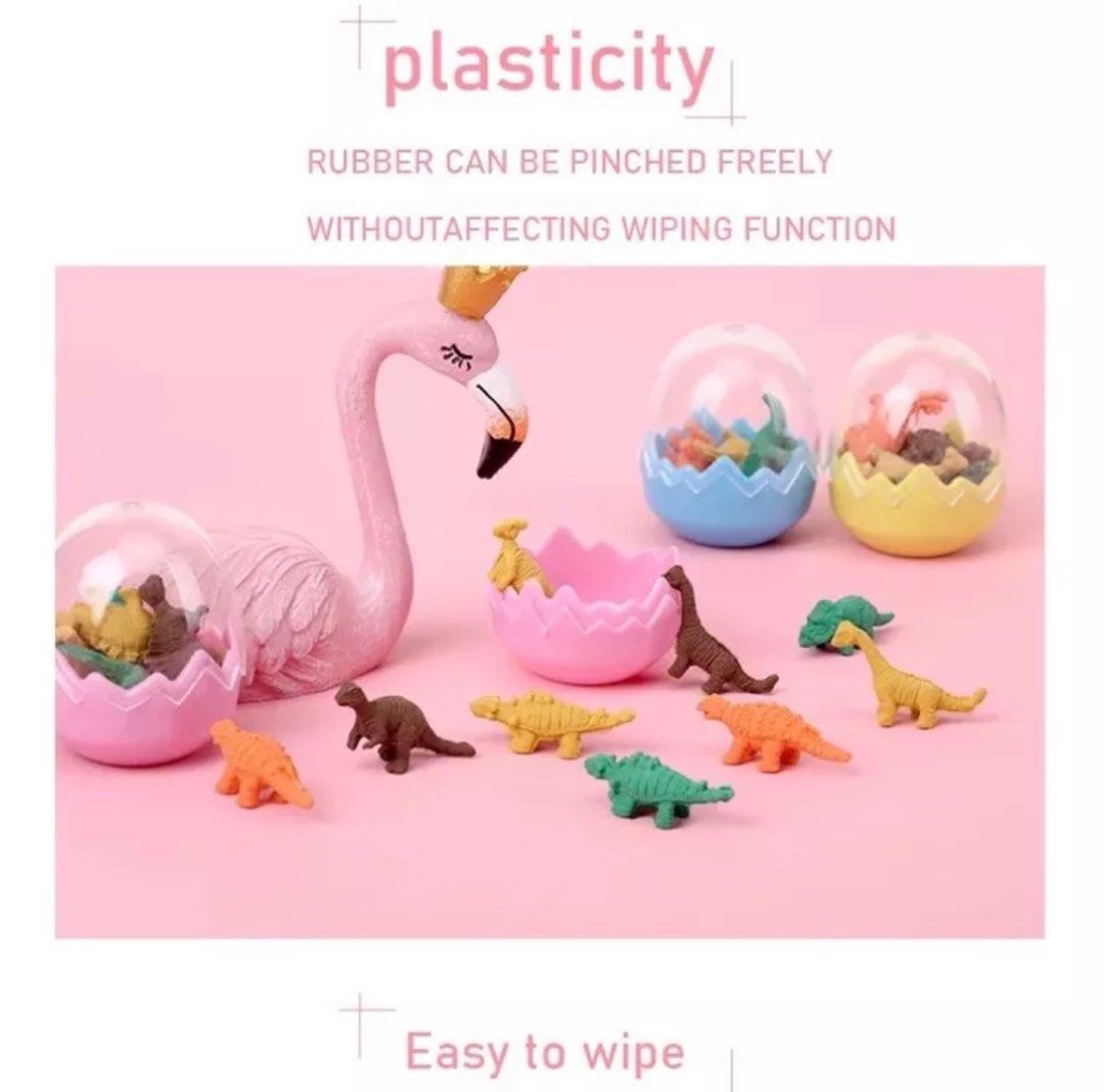Dino egg eraser, Hobbies & Toys, Toys & Games on Carousell